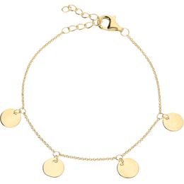 Manguun Damen Armband, 925er Silber, gold