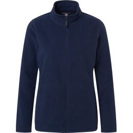 GALERIA essentials Fleecejacke "Ella", Stehkragen, für Damen, blau, XL