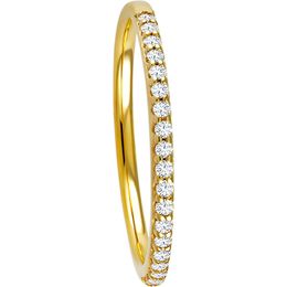 VANDENBERG Damen Ring, 375er Gelbgold mit 19 Diamanten, zus. ca. 0,20 Karat, gold, 56