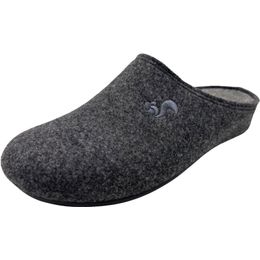 THIES® Hauspantoffel, gefüttert, Stickerei, für Damen, grau, 38