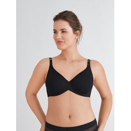 Felina Bügel-BH, breite Träger, verstellbar, für Damen, schwarz, 85C