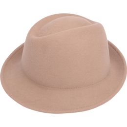 Seeberger Filz-Trilby, Wolle, Emblem, für Herren, beige, OneSize