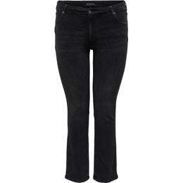 Only CARMAKOMA Jeanshose, Straight,, für Damen, schwarz, 52/32