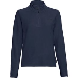 Moorhead Fleecepullover, Troyer, Stretch, feuchtigkeitsregulierend, für Damen, blau, 40