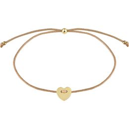 XENOX Damen Armband, 925er Silber/Textil, gold, 99