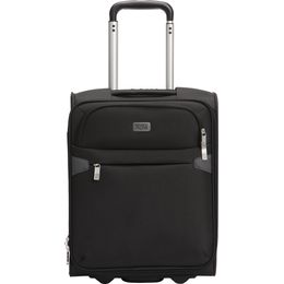 Globetrotter 2-Rollen Trolley, uni, Emblem, schwarz