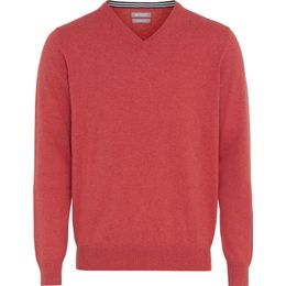 GALERIA essentials Pullover, Modern Fit, V-Ausschnitt, für Herren, rot, L