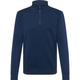 GALERIA essentials Pullover, Troyer, uni, für Herren, blau, L