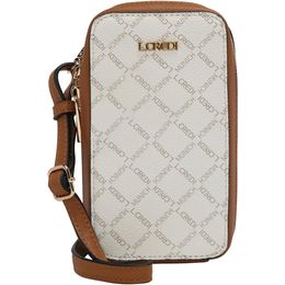 L.Credi Smartphone-Tasche, Emblem, Schulterriemen, Logo-Print, weiß