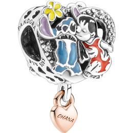 Pandora Bead "Disney Ohana Lilo & Stitch 781682C01", 925er Silber, silber