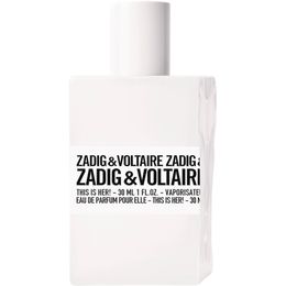 Zadig & Voltaire ZADIG & VOLTAIRE This Is Her!, Eau de Parfum, 30 ml, Damen, blumig/holzig