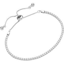 Smart Jewel® Damen Tennisarmband, 925er Sterling Silber, silber, Onesize