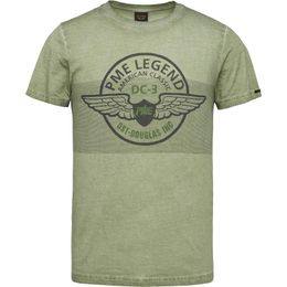 PME-Legend PME LEGEND T-Shirt, Waschung, Print, für Herren, grün, M