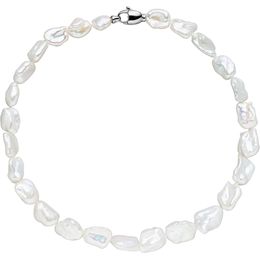 VANDENBERG Damen Perlenkette, 925er Silber mit Süßwasserperlen, weiß