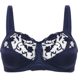 Felina Moments Soft-BH, bügellos, florale Stickerei, für Damen, blau, 80C