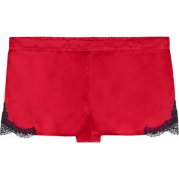 Aubade Shorts, Spitze, Gummibund, für Damen, rot, XL