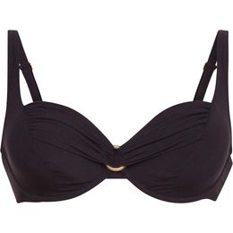 Rosa Faia Hermine Bikini-Top, Bügel, verstellbare Träger, für Damen, schwarz, 44E