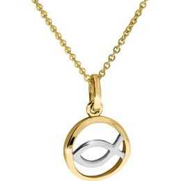 Celesta® Damen Kette mit Anhänger, 375er Gelbgold, gold