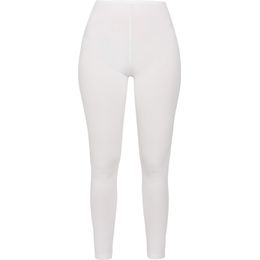 eem Leggings, Modal-Stretch, hoch geschnitten, für Damen, weiß, 42