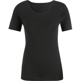 SYLVIA SPEIDEL. Sanja Unterhemd, Rundhals-Ausschnitt, für Damen, schwarz, 44