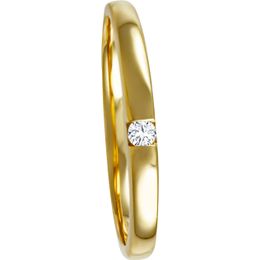 VANDENBERG Damen Ring, 375er Gelbgold mit Diamant, ca. 0,04 Karat, gold, 56
