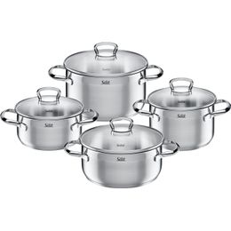 Silit Kochtopf-Set, 4-teilig, silber