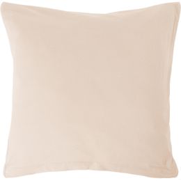 Galeria home Linon-Kissenbezug, uni, beige