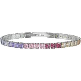 Manguun Damen Armband, Edelstahl, silber, 18