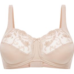 Felina Moments Soft-BH, bügellos, florale Stickerei, für Damen, beige, 90A