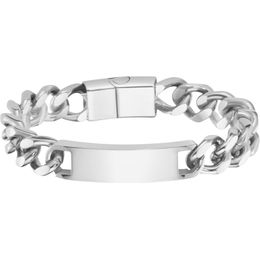 Manguun Herren Armband, Edelstahl, silber, 21