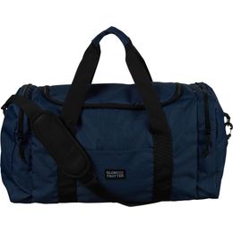 Globetrotter Reisetasche, Reißverschlussfächer, Patch, für Damen, blau