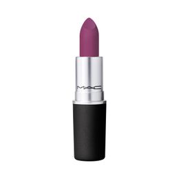 MAC M·A·C Powder Kiss Lipstick, Lippen Make-up, lippenstifte, lila (3 P FOR POTENT), mattierend, Deckkraft: Hoch,