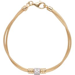 VANDENBERG Damen Armband, 925er Silber, gold