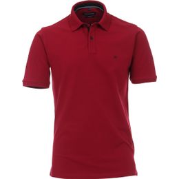 Casamoda Poloshirt, Seitenschlitze, Logo-Stickerei, für Herren, rot, XL