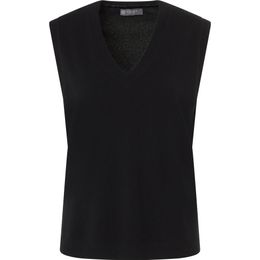 GALERIA Cashmere Pullunder "York", V-Ausschnitt, für Damen, schwarz, 42