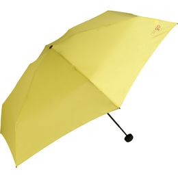 Happy Rain® Regenschirm, einfarbig, für Damen und Herren, gelb