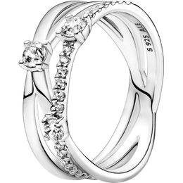 Damen Ring "Pandora Timeless 199400C01", 925er Silber, silber, 52
