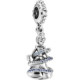 Pandora Damen Charm Anhänger Cinderella "799201C01", 925er Silber, silber