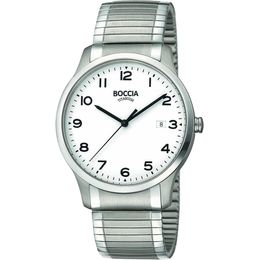 Boccia® Herrenuhr "Classic 3616-01", silber