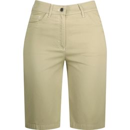 Zerres Jeans-Bermuda, Mid-Waist, Slim-Fit, für Damen, grün, 40