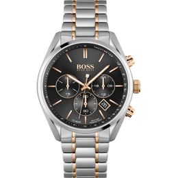 BOSS WATCHES Herren Chronograph "Champion 1513819", silber