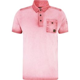 PME-Legend PME LEGEND Poloshirt, Baumwolle, Brusttasche, für Herren, pink, XXL
