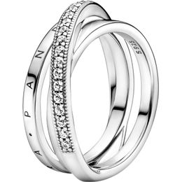 Pandora Damen Ring "199057C01", 925er Silber, silber, 52