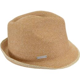 Seeberger Hut Trilby, farbiger Kante, für Damen, braun, M