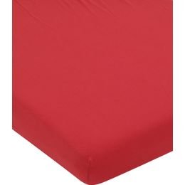 Schlafgut® Jersey-Spannbettlaken, rot