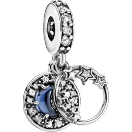 Pandora Damen Charm Anhänger Nachthimmel "799216C01", 925er Silber, silber