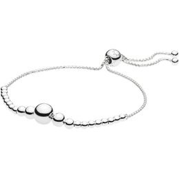 Pandora Damen Armband "String of Beads 597749", 925er Silber, silber