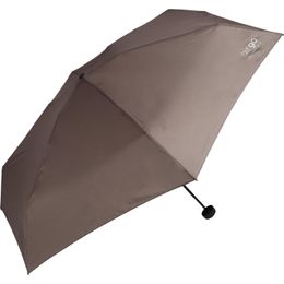 Happy Rain® Regenschirm, einfarbig, für Damen und Herren, braun