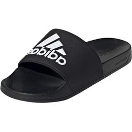 Adidas Badeschuhe "Shower Adilette", Fußbett, Logo-Print, für Herren, schwarz, 39 1/3