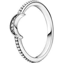Pandora Damen Ring Mondsichel, 925er Silber, silber